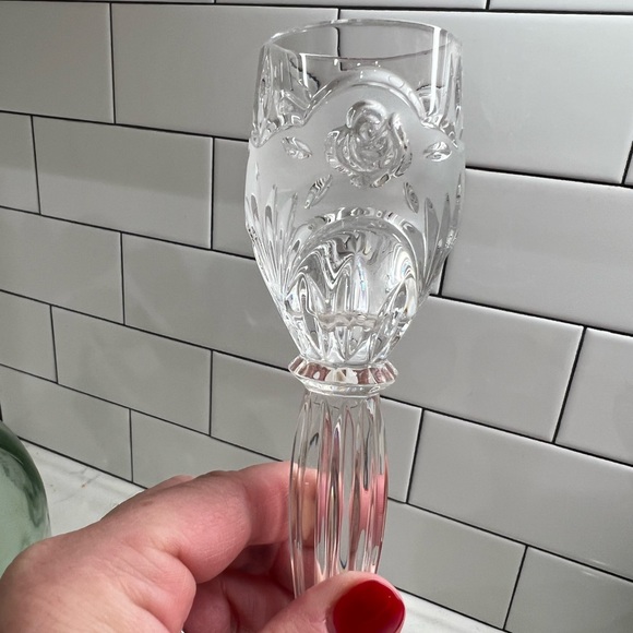 Oneida | Accents | Oneida Southern Garden Crystal Candlesticks Rose ...